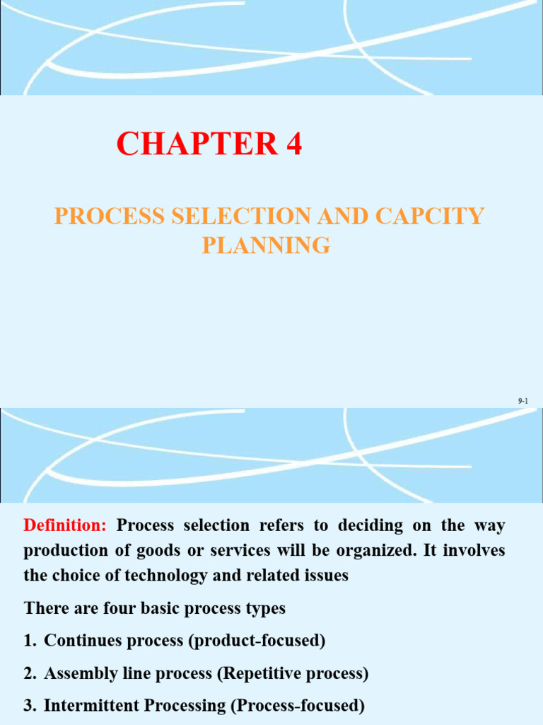 OM Chapter 4 Pptyes For Every | PDF | Mass Production | Inventory