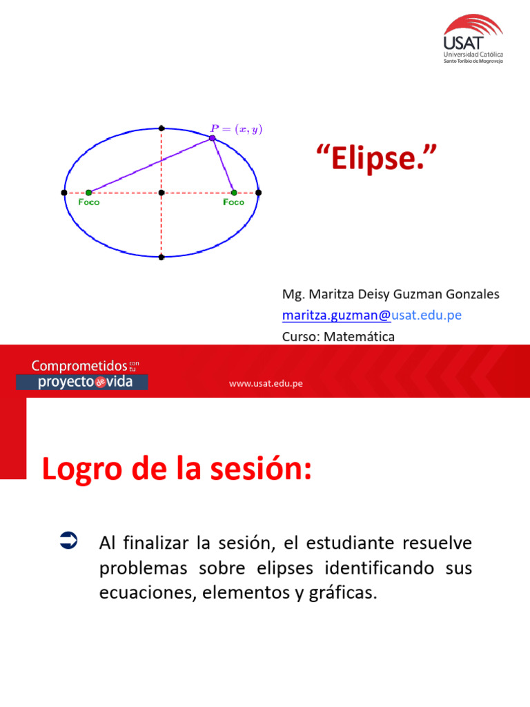 Elipse | PDF | Elipse | Geometría analítica