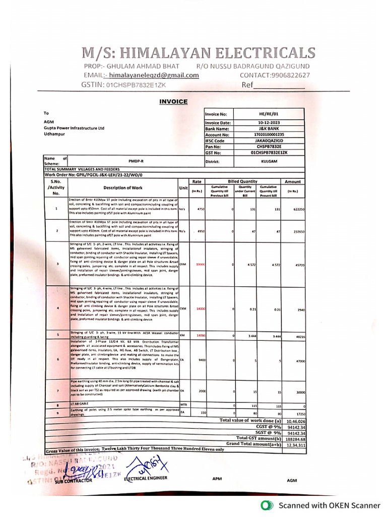 bill for structural steel | PDF