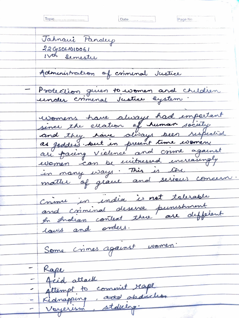 Jahnavi administration of criminal justice | PDF