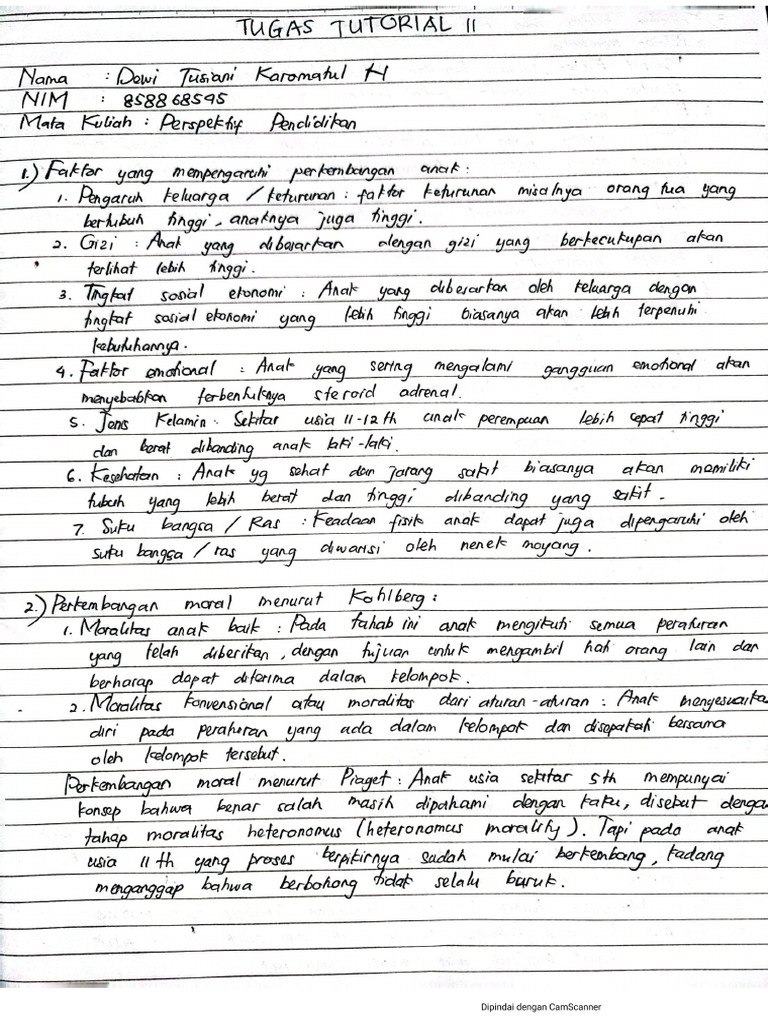 Dewi Tusiani KH 858868545 Tugas 2 Perspektif Pendidikan | PDF