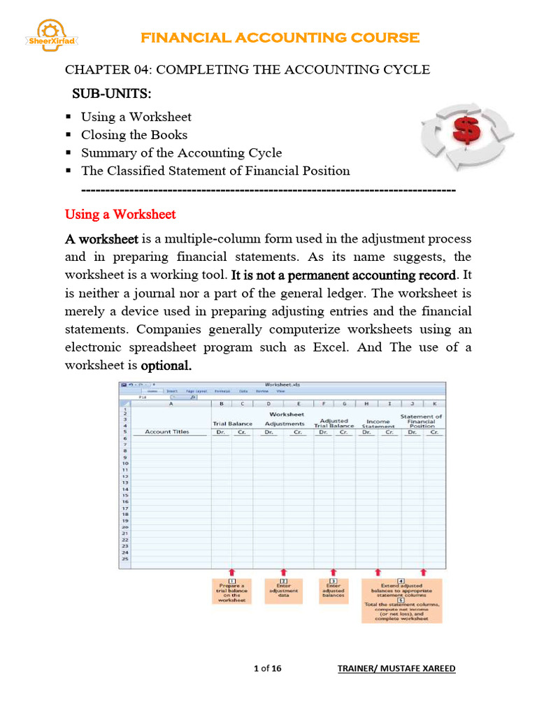 Completing the Accounting Cycle Guide | PDF | Debits And Credits ...