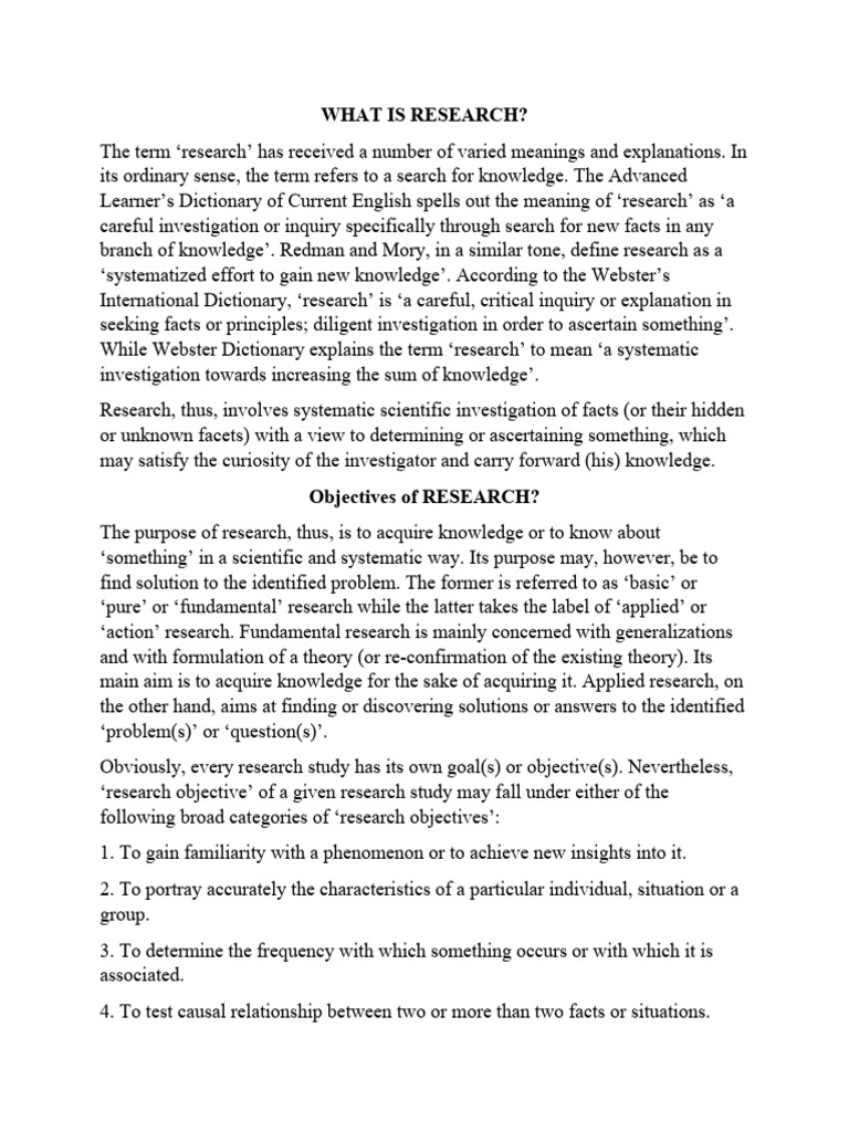 What is Research | PDF | Methodology | Quantitative Research