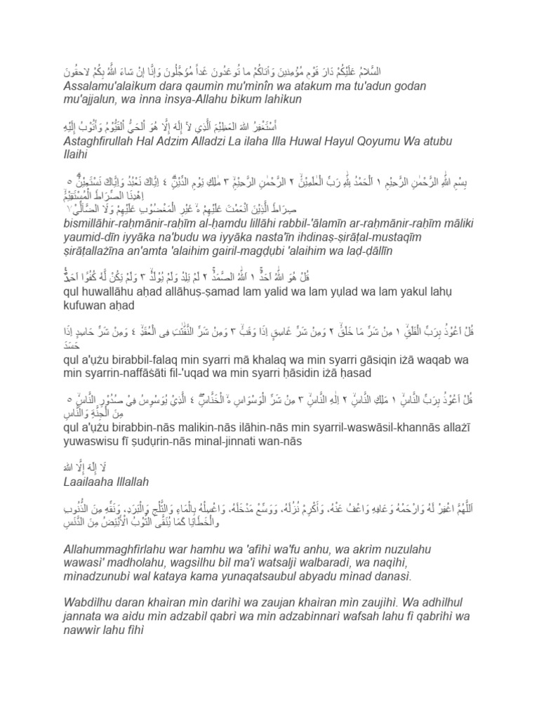 Doa Tahlil | PDF