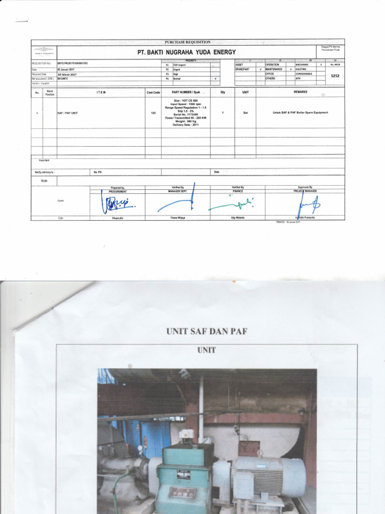 PR 0001 Saf Unit | PDF