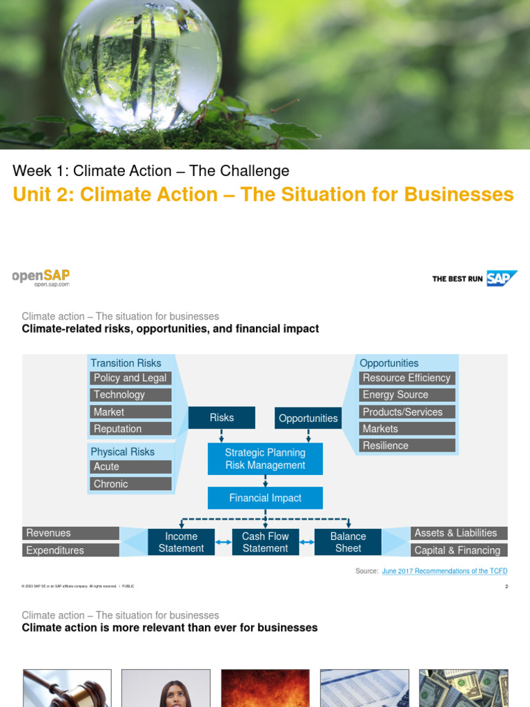 openSAP Clim2 Week 1 Unit 2 Situation Presentation | PDF | Climate Change Mitigation | Climate ...