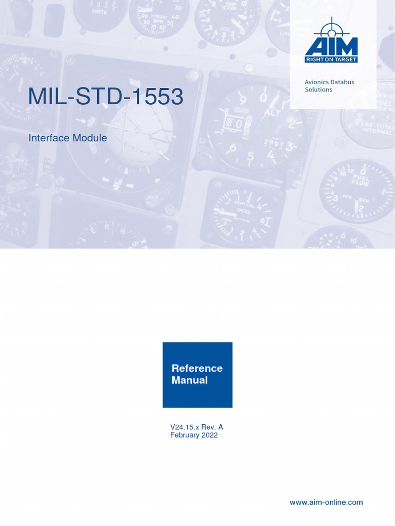 Mil Std 1553 Reference Manual Pdf Library Computing Parameter Computer Programming