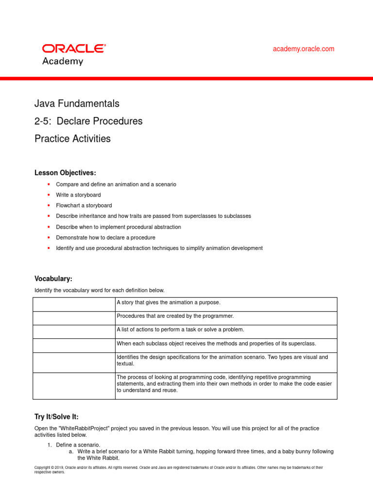 JF 2 5 Practice | PDF | Inheritance (Object Oriented Programming) | Computer Programming