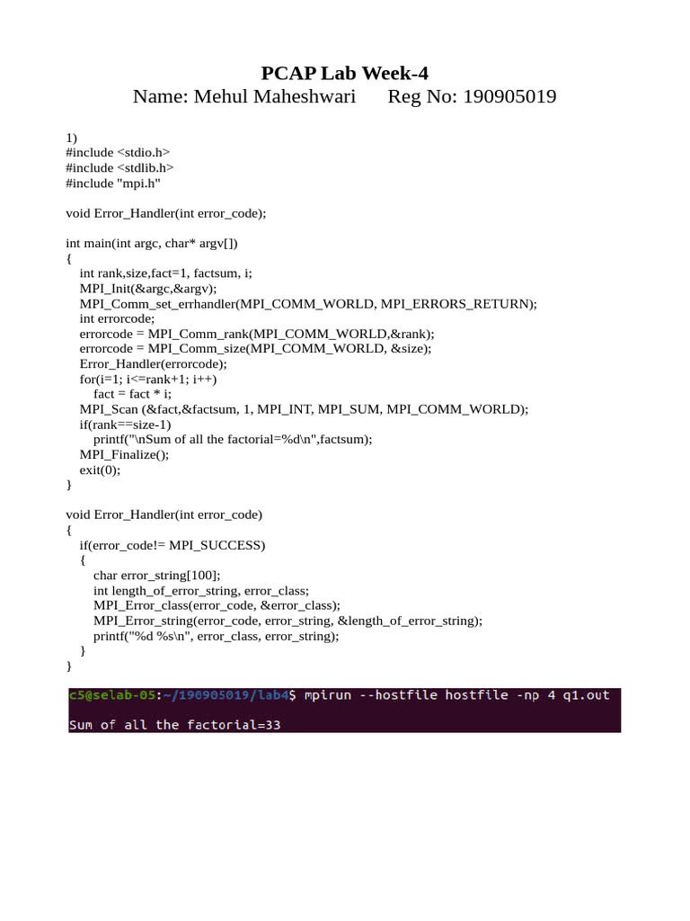 Pcap Lab Week4 | PDF | Computer Engineering | Digital Technology