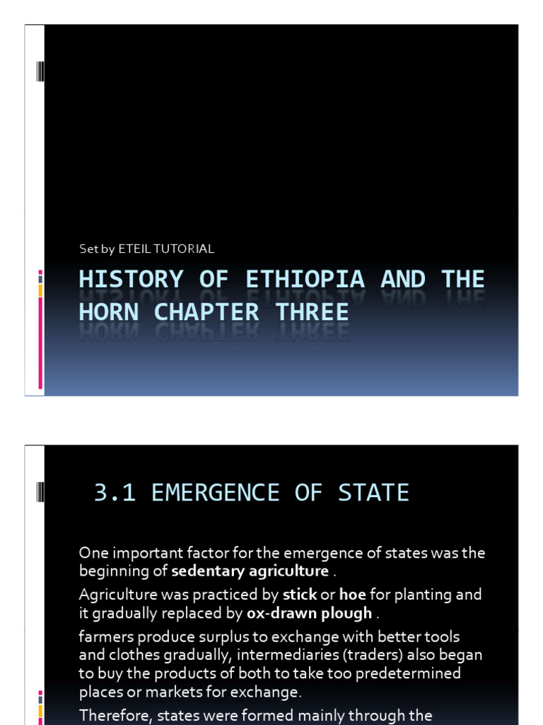 History of Ethiopia: Chapter 3 Overview | PDF