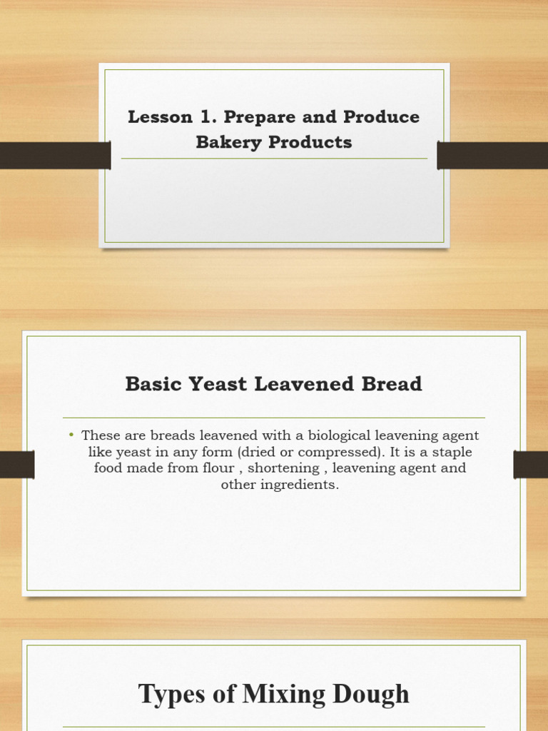 Lesson 1 Steps in Making Bread | PDF