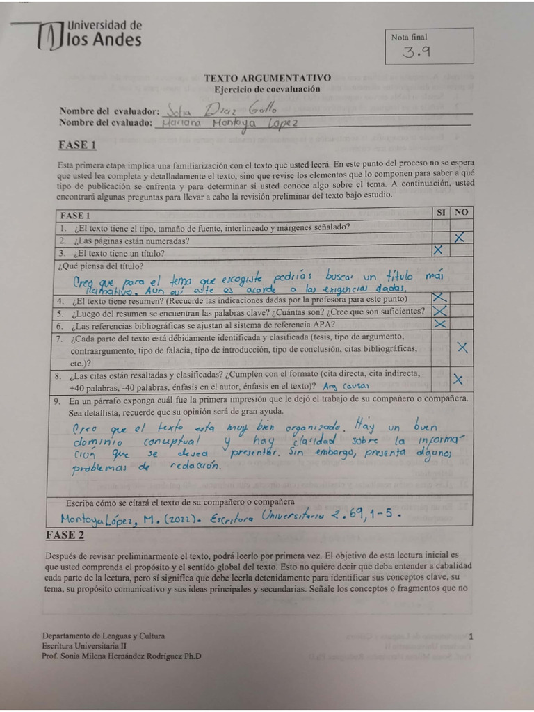 actividad coevaluacion | PDF