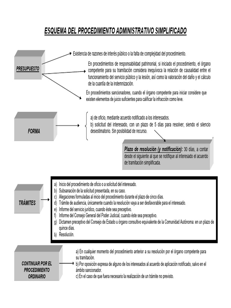 Esquema Procedimiento Simplificado | PDF | Gobierno | Justicia