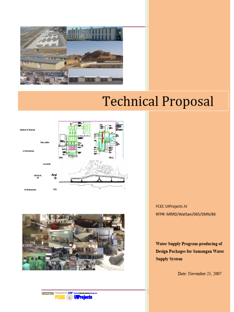 Water Supply Technical Proposal | PDF | Arabian Peninsula | Electric ...