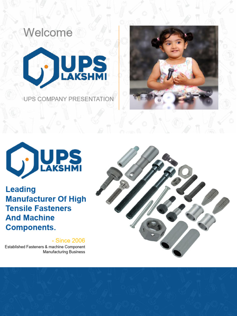 UPS Company Profile | PDF | Screw | Steel