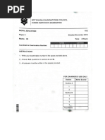 JCE Science Paper 2 | PDF | Waves | Force