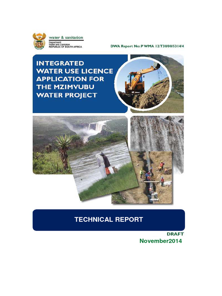 Integrated Water Use Licence Technical Report Es Examplie | PDF ...