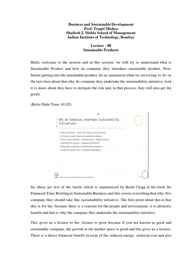 Lec 08 | PDF | Sustainability | Life Cycle Assessment