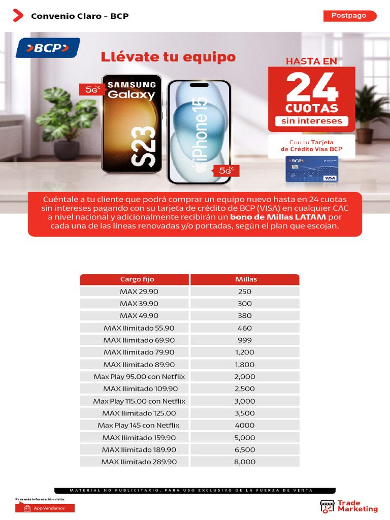 Convenio Claro - BCP: Postpago Postpago | PDF | Visa Inc. | Yo telefono