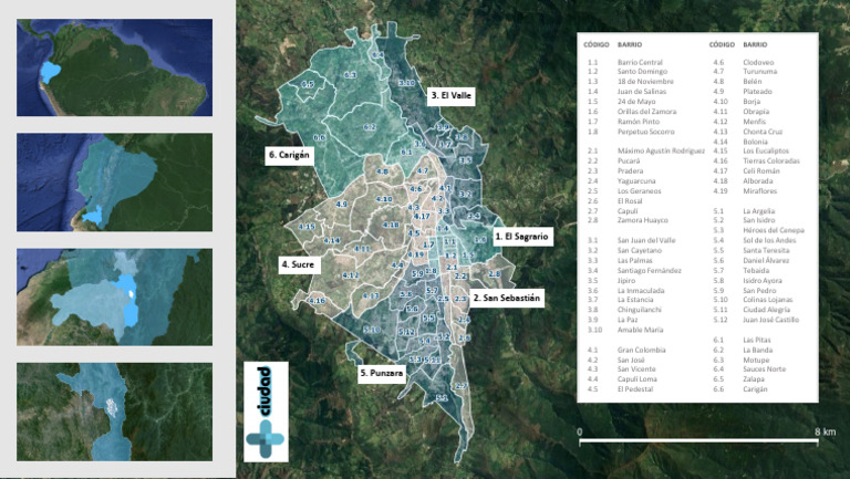 Mapa barrios de Loja | PDF