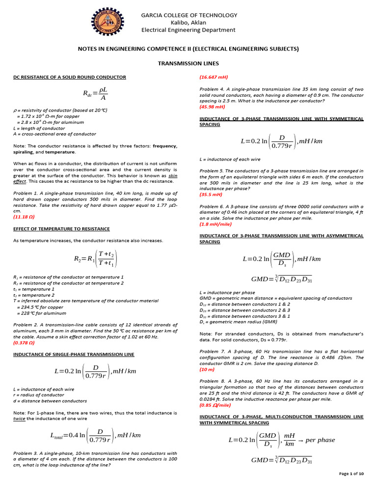 EE-12 Transline | PDF | Electric Power Transmission | Electrical ...