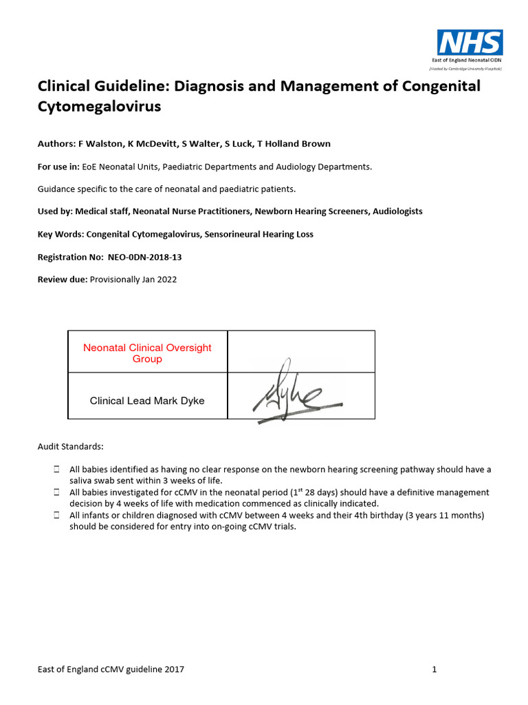 CCMV EoE Guideline | PDF | Infection | Clinical Medicine