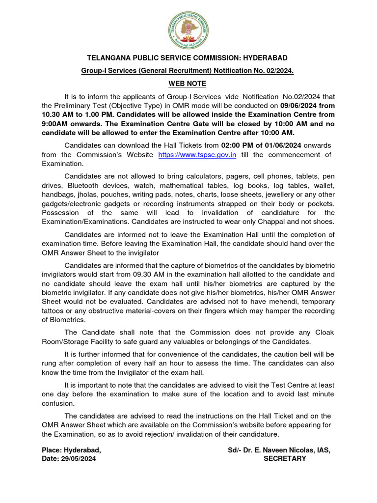 Pressnote - Group I Webnote Htdownload20240529205449 | PDF | Computing