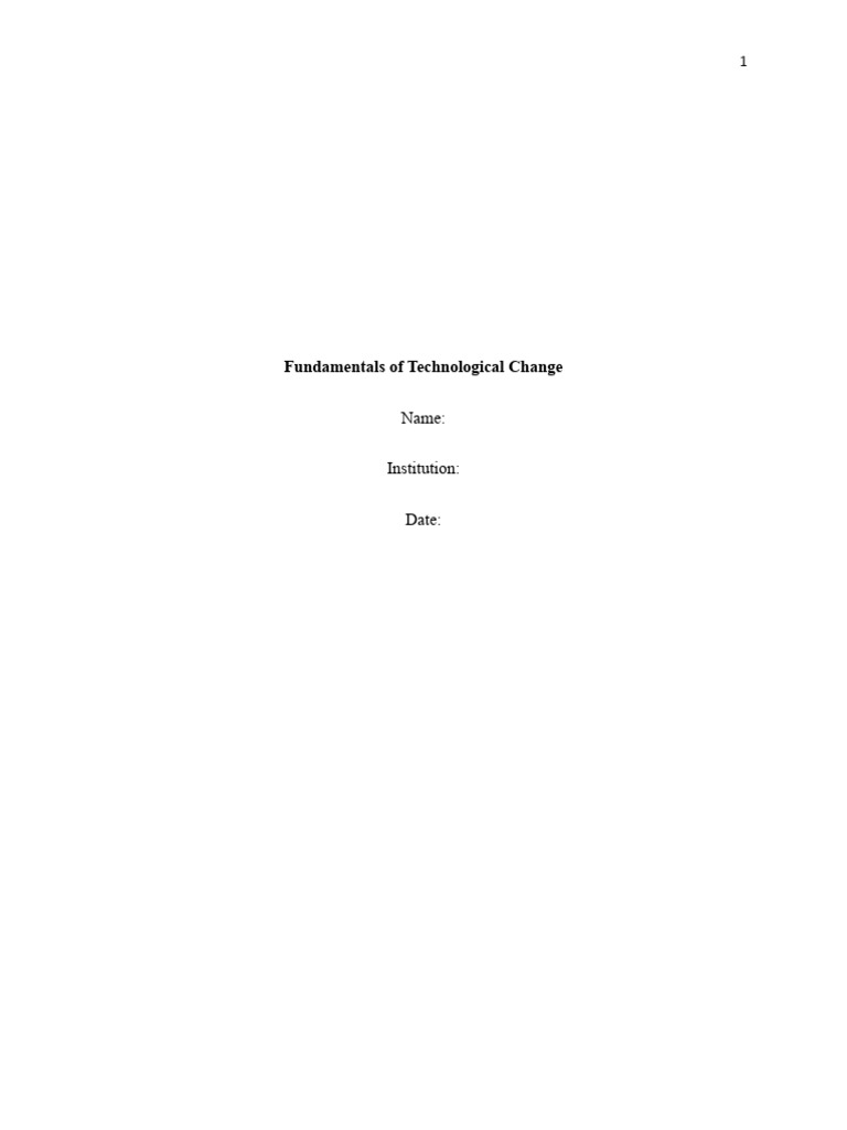 Fundamentals of Technological Change | PDF | Computer Security | Security