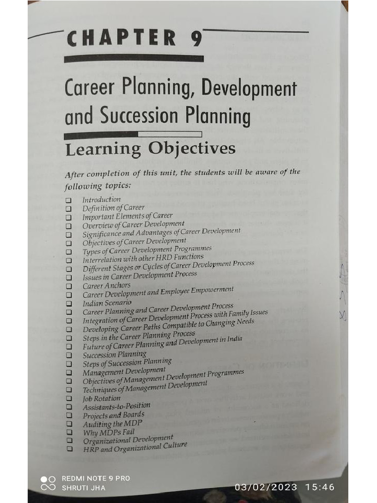 Career Planning, Development and succession planning | PDF