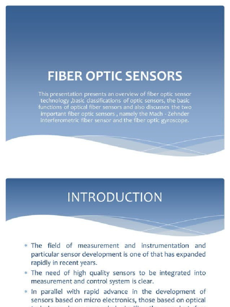 Fibre Optics Sensor | PDF