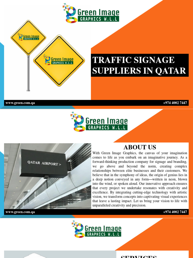 Traffic Signage Suppliers in Qatar | PDF | Supply Chain | Creativity