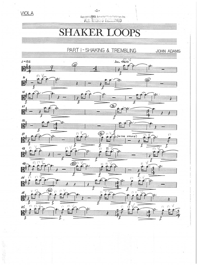 Altviool - Shaker Loops | PDF