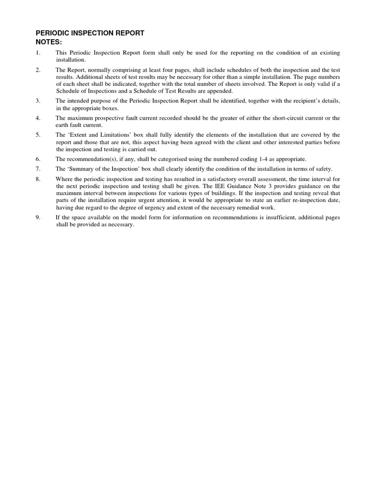 EICR | Download Free PDF | Electrical Wiring | Electrical Engineering