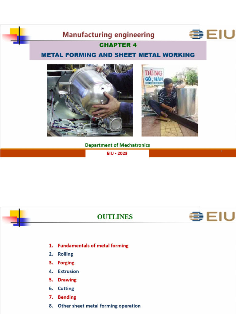 4_Chapter 4_Metal Forming and Sheet Metalworking | Download Free PDF ...