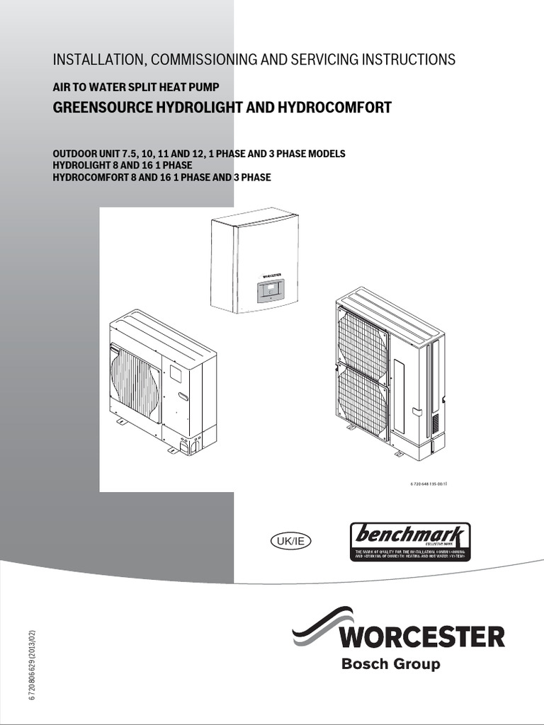 Greensource Split Hydrocomfort Hydrolight Air To Water Installation and ...