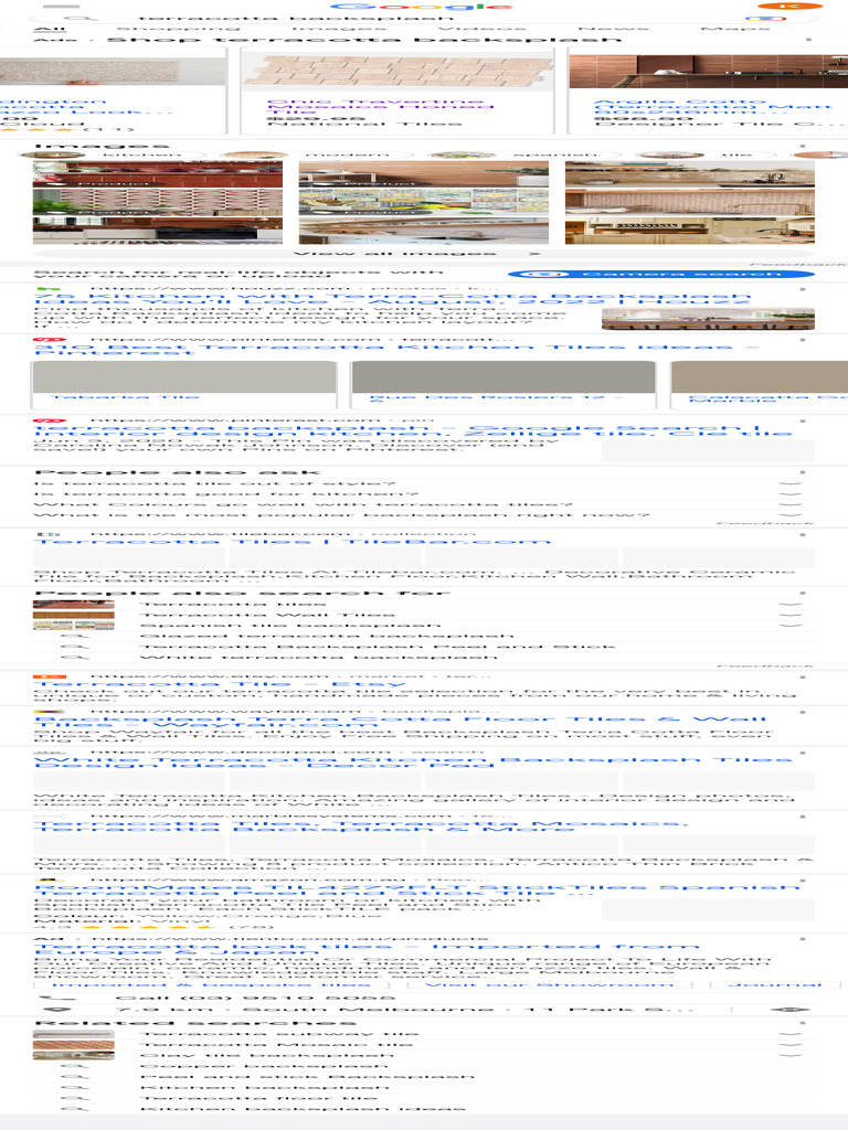 Terracotta Backsplash - Google Search | PDF | Tile | Building Materials