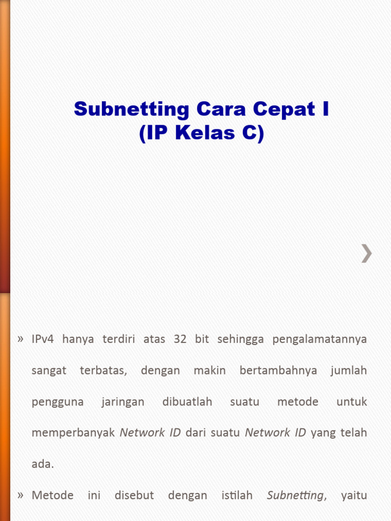 Pertemuan12 - Subnetting Cara Cepat-1 | PDF | Komputer
