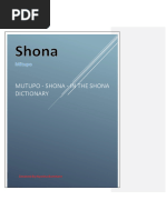 Mutupo - Shona | PDF | Zoology