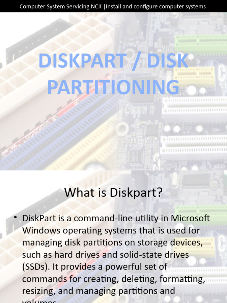 4 - What Is Diskpart | PDF | Art | Computers