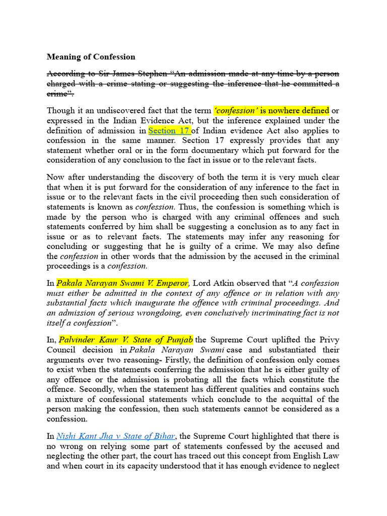 2b Confession Evidence | PDF | Confession (Law) | Evidence (Law)