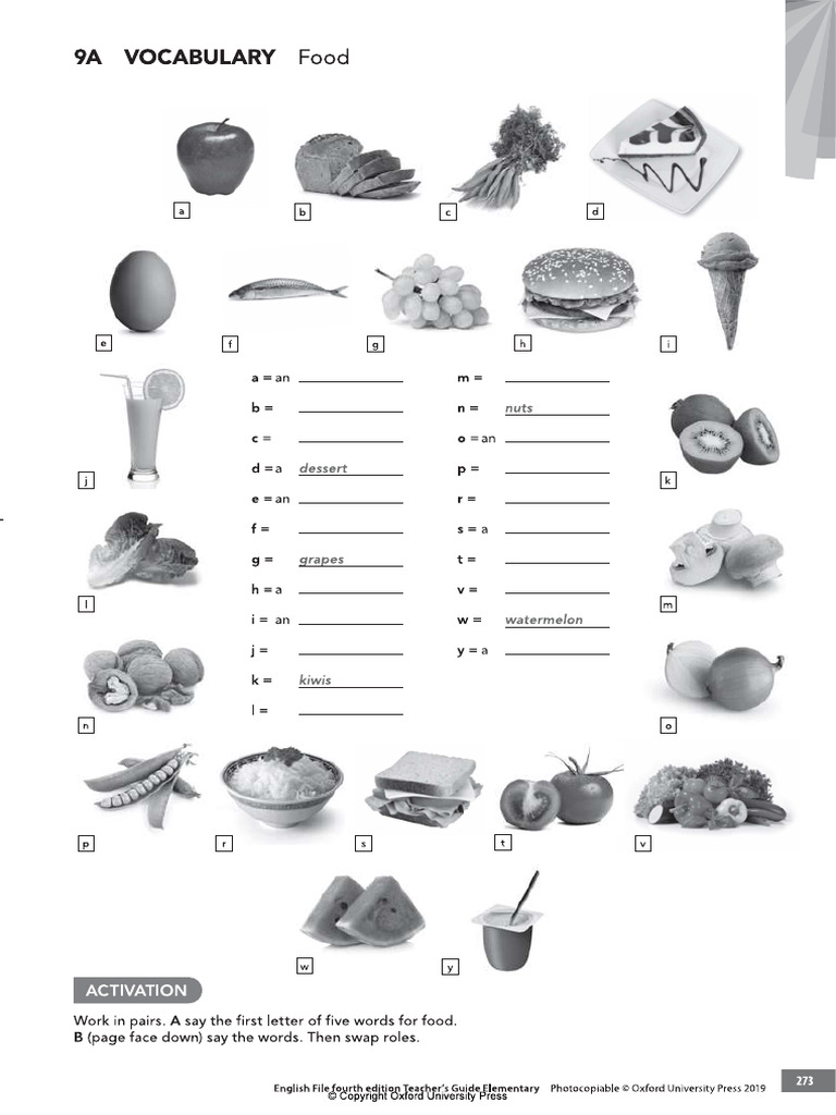 Food Vocab | PDF