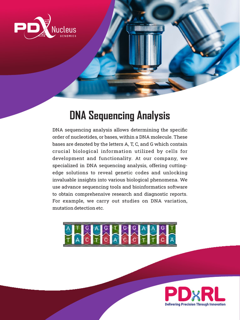 PDxNucleus_Brochure | PDF | Single Nucleotide Polymorphism | Dna Sequencing