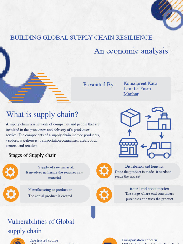 Enhancing Global Supply Chain Resilience | PDF | Supply Chain | Food ...