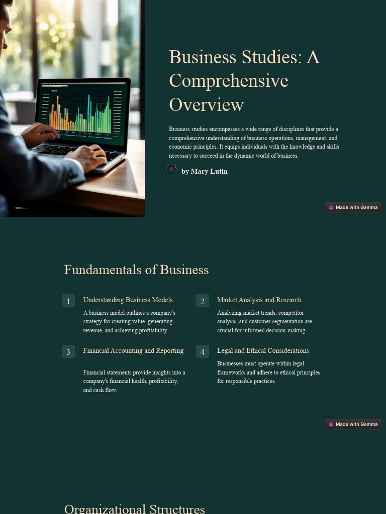Comprehensive Business Studies Guide | PDF | Supply Chain | Strategic ...