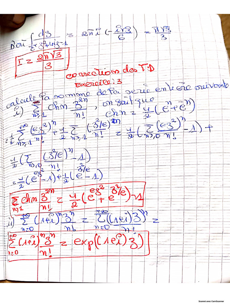 Analyse Complexe TD | PDF