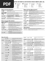 Cheat Sheet Actions and Activities in Pathfinder Second Edition | PDF ...