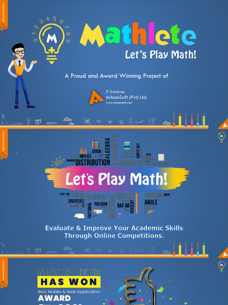 Mathlete - Let's Play Math by ArhamSoft - 2k22 | PDF | Mathematics ...