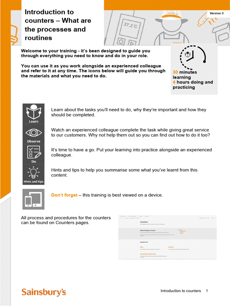 Introduction To Food Counters What Are The Processes and Routines V3 04 ...