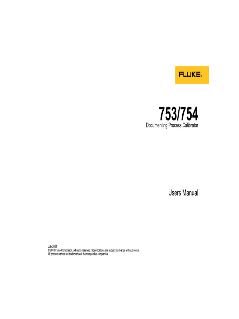 Fluke - 753-754 | PDF