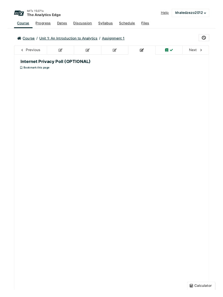 4 Assignment 4 - Unit 1 - Internet Privacy Poll | PDF | Internet Privacy | Privacy